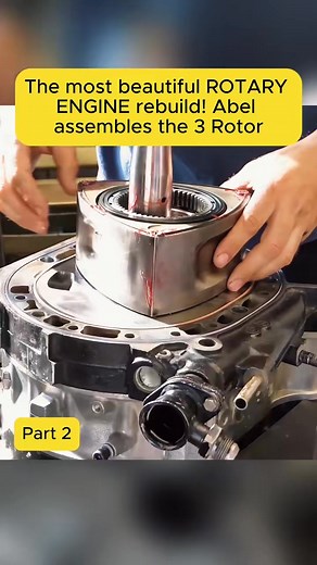 The most beautiful ROTARY ENGINE rebuild! Abel p2#car #repair #engine #fyp #engineering | Fix It Up Rotary Engine