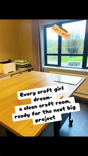 Just here for my next project 😆 #craftroom #craft #artstudio #creativeworkspace #crafttok