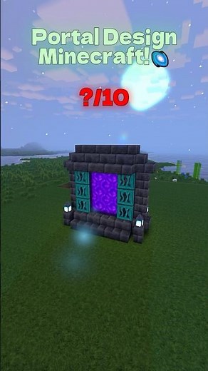 How To Upgrade Your Nether Portal🔮 #minecraftbuilding