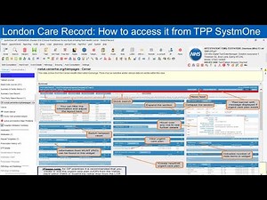London Care Record : How to access it from TPP SystmOne