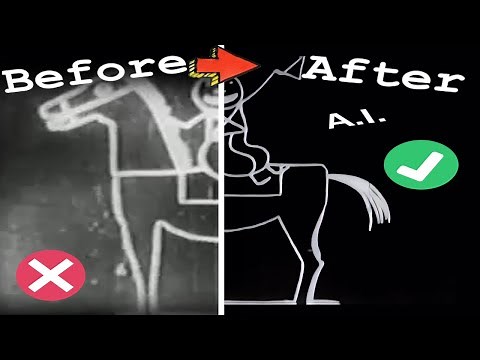 Fantasmagorie First Cartoon Ever 1908 | Upscaled AI 4K