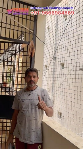 Balcony Anti Bird Net Service in Hyderabad | Affordable Pigeon Net Installation