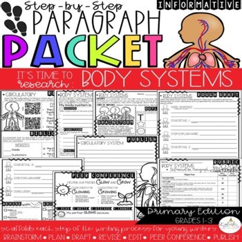 It's Time to Research Body Systems Paragraph Packet | CKLA Informational Writing