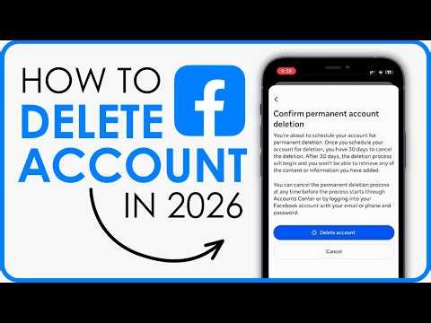 How To DELETE Facebook Account Permanently 2026 [SO EASY]
