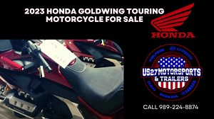 NOW IS THE TIME! Get this beautiful 2023 Honda Goldwing Touring Motorcycle for sale! EASY FINANCING OPTIONS to get you 1 low monthly payment. Call now 989-224-8874 or visit https://www.us27motorsports.com/default.asp?page=xInventoryDetail&id=13556229&p=1&make=honda&s=Year&d=D&vt=motorcycle / scooter&fr=xAllInventory 2023 Honda® Gold Wing Automatic DCT Motorcycle For Sale. THE GOLD STANDARD OF TOURING BIKES The open road is calling, and it always has been. Humans are just hard-wired to explore, t
