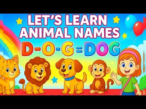 Let’s Learn Animal Names 🐶🐱 | Fun ABC Game for Kids#usa #games #youtube