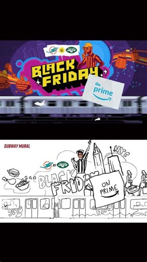 At 2Tall, we always choose to do an animatic over a sketch storyboard when it comes to both the planning aspect and collaboration on projects. Working with an animatic sets everyone up for success, and gets key players on the same page about visual, timing, and audio cues - in a way that plain storyboards just can’t. Here’s the animatic we started with for the Amazon Black Friday piece that aired during Thursday night football this past month. #animatic #animation #2danimation #process #sportsma