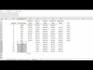 Fitting two segment SG and shifted beta geometric models to retention data in Excel
