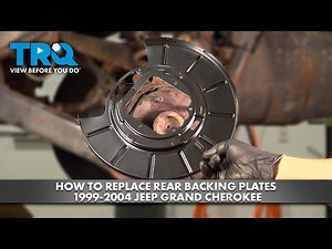 How to Replace Rear Backing Plates 1999-2004 Jeep Grand Cherokee