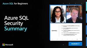 Azure SQL Security – Summary (33 of 61)
