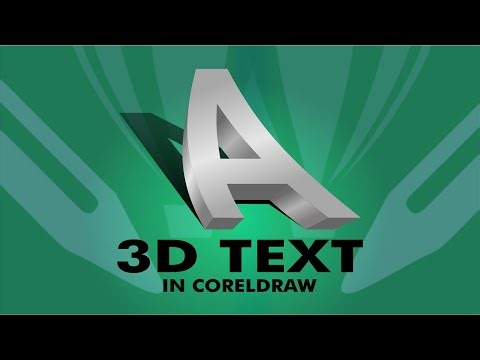 Easiest way to create awesome 3d text in CorelDraw 2023