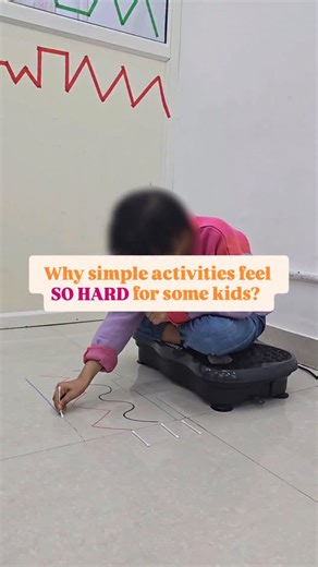 CONNECTING DOTS | Dr Pooja Chopra (OT) on Instagram: "This simple-looking activity works on FOCUS, HAND CONTROL, and BODY AWARENESS — all at once 👇 ✨ The gentle vibration wakes up the body ✨ The brain learns to stay alert without overreacting ✨ Small hand movements become more controlled ✨ Better attention → better learning → better confidence When the body feels STABLE, the hands can do PRECISE WORK like writing, buttoning, colouring, or cutting ✍️🖍️ 💡 This is how therapy builds skills: Not 