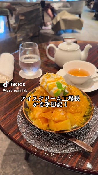 アイスクリーム工場長改めかき氷工場長のかき氷日記1 #カキ氷 #パレスホテル #minivlog