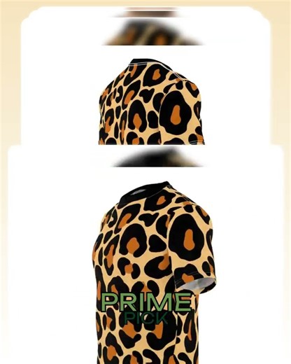 Leopard Print Unisex Polyester Tee: Lightweight & Breathable