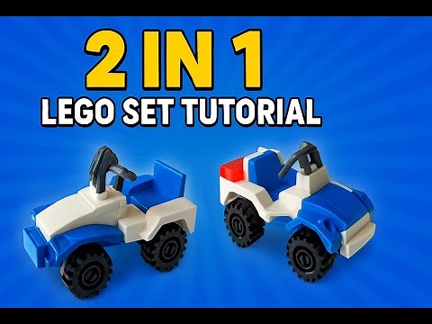 2 in 1 LEGO Car Tutorial | Easy Mini Vehicle Build for Beginner