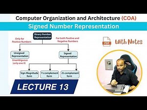 Signed Number Representation - Sign Magnitude, 1's and 2's Complement Form | COA Tutorials
