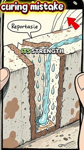 This curing mistake ruins concrete. #construction #engineering