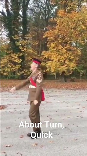 About Turn on the March -Quick time #army #armed #military #marching #cadet #drill #band #airforce