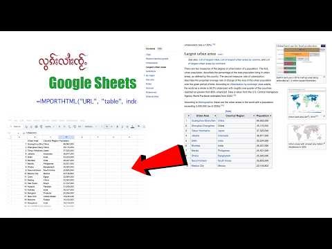 Google Sheets How to Extract Data from an HTML Table