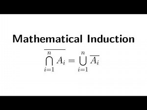 How to Prove by Induction: Complement of Intersection is the Union of Complements