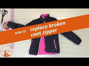 How to Replace Coat Zipper (Sew a Separating Zipper!!)