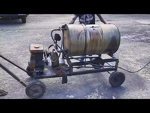 Manual Bitumen Hand Sprayer Amazing Road Construction Skills How Bitumen Tar Sprayer Operates