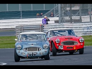 Austin Healey 3000 at Silverstone National Circuit with the Equipe Pre '63 Series.