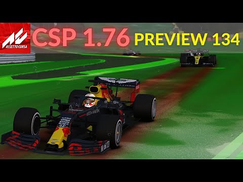 Assetto Corsa Real Wet Racing Line! Advanced LUA Scripts! CSP 1.76 Preview 134 RELEASED!