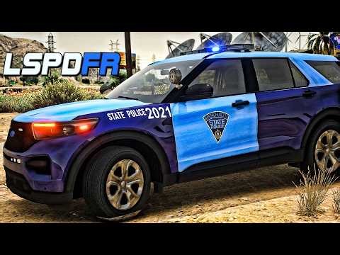 GTA 5 LSPDFR Mods 🚔 Boston State Trooper Ford Explorer Patrol! High-Speed Calls & Realistic Action