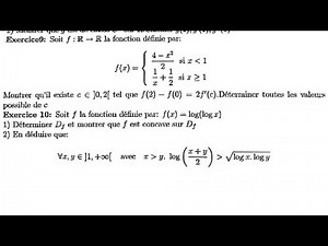 T.D N°3 analyse 1 exercice 10 S1( TD تطوان ) SMPC SMIA ENSA MIPC MIP