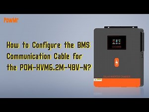 How to Configure the BMS Communication Cable for the POW-HVM6.2M-48V-N?