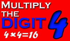 Learn Multiplication Tables Of Four | Learn 4x Table For Kids | Multiply the Digit Four
