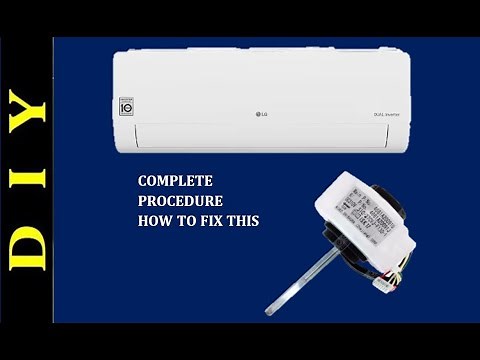 How to replace AC indoor unit blower's motor on LG Dual Inverter Model