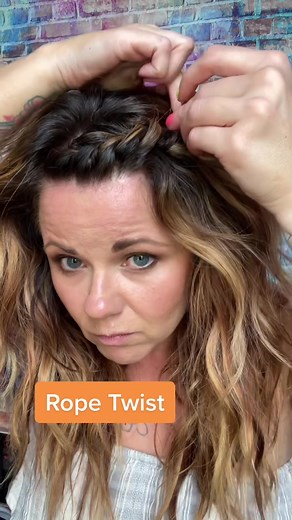 How to Rope Twist for Styling Bangs Back