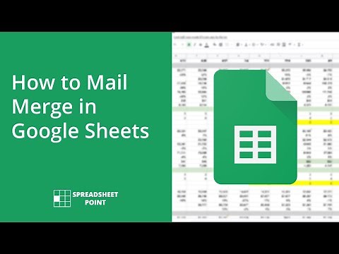 How to Mail Merge in Google Sheets