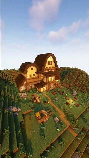 Barn House Minecraft Build Animation