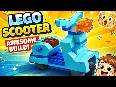 Lego Motorcycle Build | Step by Step Easy | Lego Lovers Must Watch | lego scooter | unboxing new toy