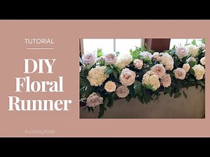 How to Build a Floral Runner | Learn how to create a DIY floral runner with Flower Moxie!