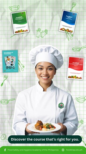 Discover Guaranteed Fun and Exciting FoodSHAP® courses, and earn certifications that matter: linktr.ee/foodSHAP 💚 | Food Safety & Hygiene Academy of the Philippines