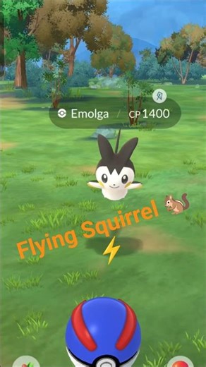 Flying Squirrel Surprise 🐿️⚡ in Pokémon GO (Emolga)