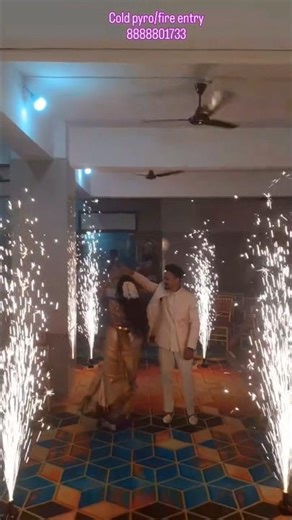cold pyro/fire entry in wedding organiser sangeet sandhya mehandi haldi engagement planner birthday