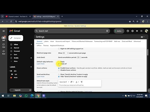 How To Change Gmail Reply Settings