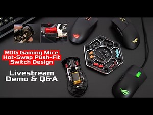 ROG Gaming Mice - Hot Swap Push Fit Socket Design, Change Your Mouses Switches Without Soldering