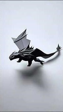 How to Train Your Dragon Night Fury Toothless Origami Tutorial #papercraft #craft #youtubeshorts