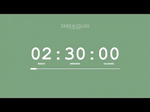 ⌛ 2,5 Hour Timer / Sweet Green Screen 🌿 / Countdown