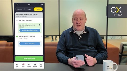 Your pass for secure loads is now right in the new CX driver app, ready when you need it. No digging for emails or screenshots on the day. Watch the full video, link in the comments. | Courier Exchange