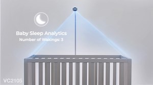 Our VTech V-Care Smart Nursery Baby Monitor - a pinnacle of innovation in baby monitoring. Equipped with cutting-edge features such as rollover and face covering detection, advanced baby sleep analytics, an adaptive color night light, and an array of other enhancements. It's your assurance of a tranquil night's rest, knowing your precious one is sleeping safe and sound. #vtechbaby #VC2105 #smartbabymonitor #babymonitor | VTech USA