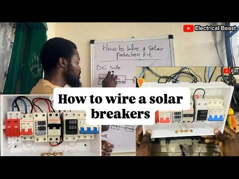 How to Wire a Complete Solar Protection Box (AC/DC Breakers, SPD & AVS Explained)