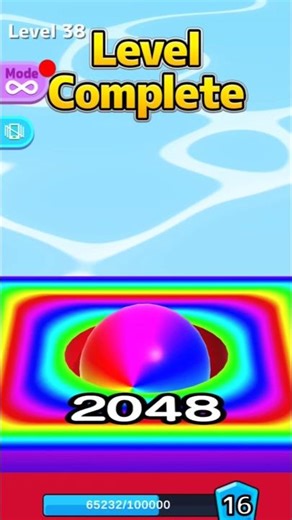 BallRun 2048 Level 38 | Insane Merge Run Gameplay!