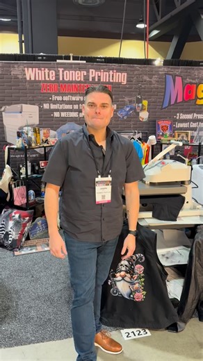See the CRIO printer in action at the ISS LONG BEACH SHOW. This system is great for short and medium run solutions plus NO MAINTENANCE! #dtf #themagictouchusa #dtfprinting #dtfprinter #createwithcrio | Themagictouch USA Transfer Paper